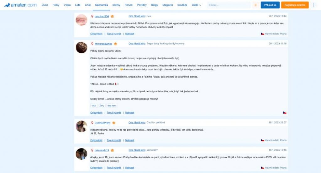 Amatéři (Amateri.com) - TOP Seznamka AKTUALIZOVÁNO