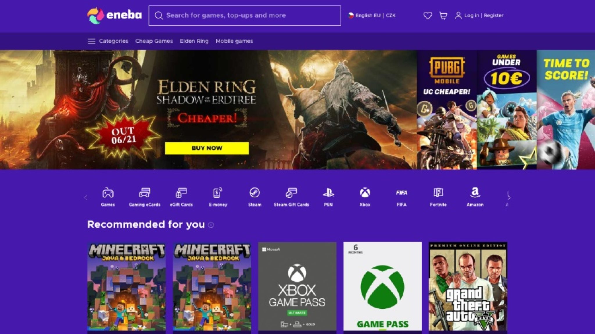 Recenze Eneba - Prodejce her pro konzole AKTUALIZOVÁNO