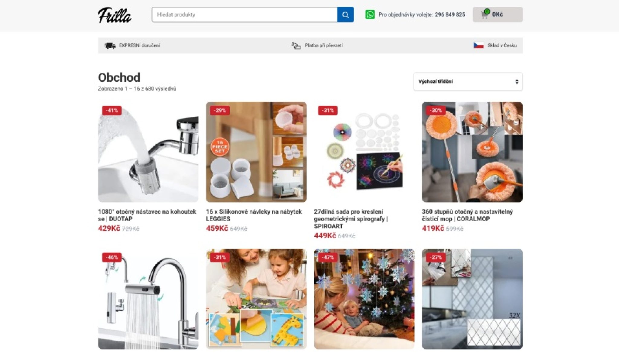 Recenze Frilla - Vše pro domácnost Hodnocení zákazníků